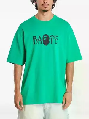 A BATHING APE® Screen-print Logo T-shirt - Green
