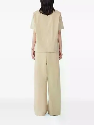 STUDIO TOMBOY Zip-fastening Short-sleeve Shirt - Neutrals