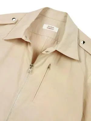 STUDIO TOMBOY Zip-fastening Short-sleeve Shirt - Neutrals