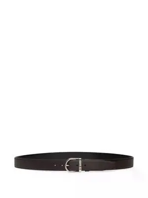 Bally Reversible Grained Leather Belt - Brown
