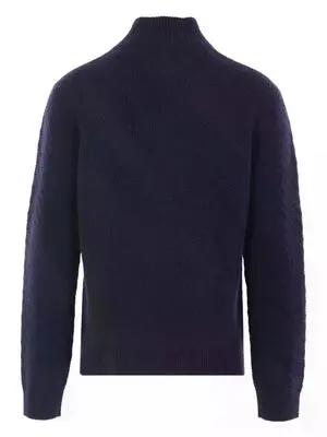 Giorgio Armani Textured High-neck Cashmere Sweater