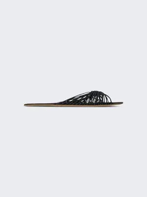THE ROW Sara Thong Slides - Black