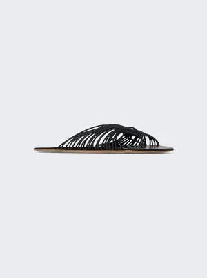THE ROW Sara Thong Slides - Black