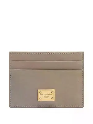 Dolce & Gabbana Logo-plaque Cardholder - Neutrals