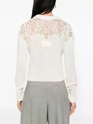 Ermanno Scervino Lace-insert Sweater