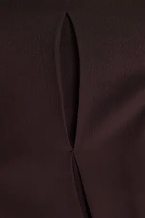 Victoria Beckham Pleated Silk Crepe De Chine Blouse