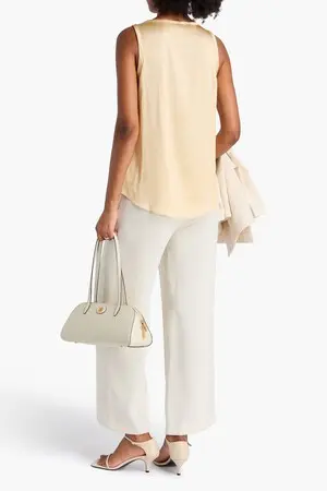 Brunello Cucinelli Silk-blend Satin Top