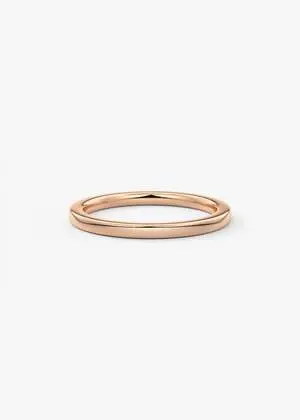 FRANK DARLING Square Band 1.5mm - Yellow Gold