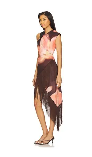 THE WOLF GANG Veda Midi Dress