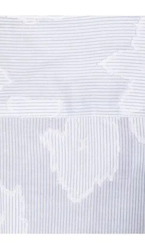 Vince Fil Coupe French Placket Shirt In Blue