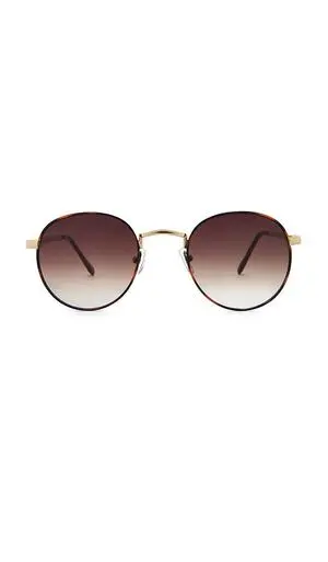 AIRE Rising Sunglasses - Gold  Tortoise  & Brown Gradient
