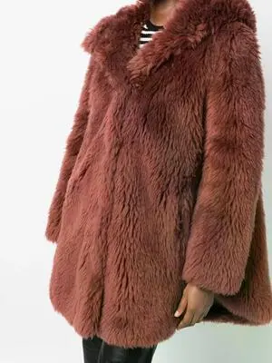 YVES SALOMON Short Hooded Wool Coat