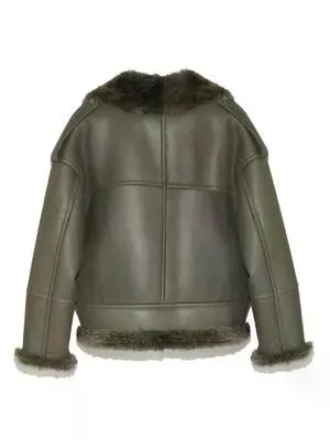 YVES SALOMON Shearling-lining Biker Jacket