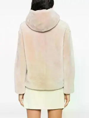 YVES SALOMON Shearling Hooded Jacket