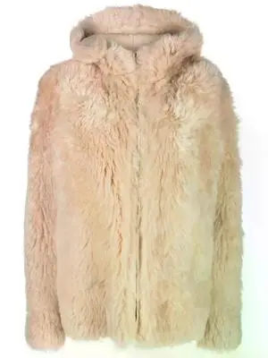 YVES SALOMON Zip-up Shearling Coat