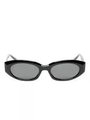 A BATHING APE Oval-frame Sunglasses - Black