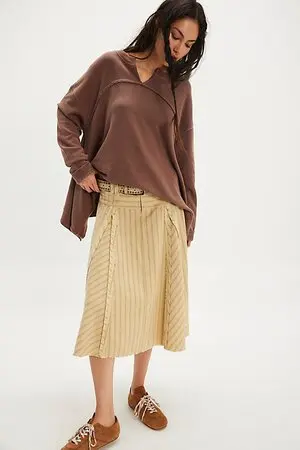 Free People Cascade Sweatshirt - Spiced Chocolate