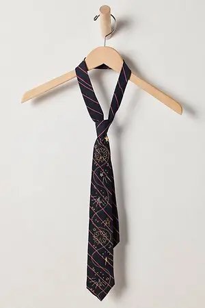 TRICIA FIX Striped Embellished Tie