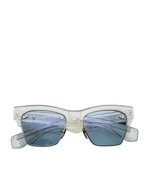 JACQUES MARIE MAGE Bugsy Sunglasses - Blue