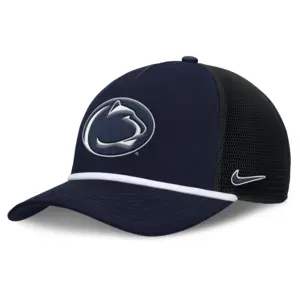 Nike Penn State Primetime Rise College Trucker Adjustable Hat - Blue