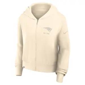 Nike New England Patriots Nfl Full-zip Hoodie - Brown