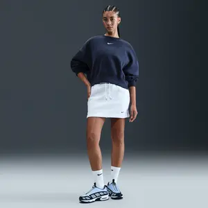 Nike Sportswear Phoenix Fleece Over-oversized Crew-neck Sweatshirt - Blue