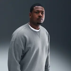 Nike Solo Swoosh Fleece Crew - Grey