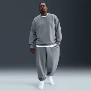 Nike Solo Swoosh Fleece Crew - Grey