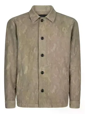 DONDUP Camouflage-pattern Cotton Shirt Jacket