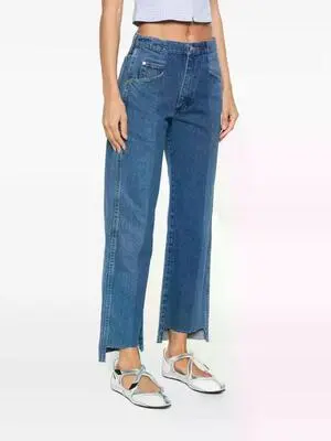 E.L.V. DENIM Audrey Asymmetric-hem Jeans