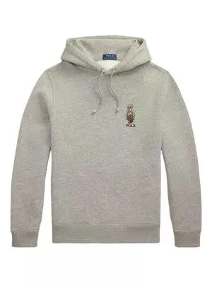 Polo Ralph Lauren Logo-embroidered Hoodie - Grey