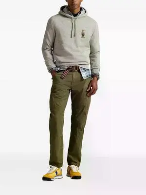 Polo Ralph Lauren Logo-embroidered Hoodie - Grey