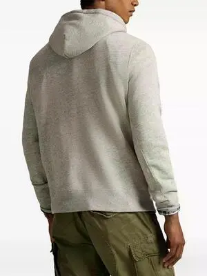 Polo Ralph Lauren Logo-embroidered Hoodie - Grey