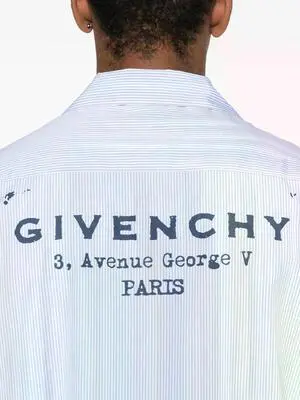 Givenchy Cotton Pinstripe Bowling Shirt