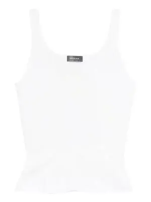 MUGLER Ribbed Tank Top