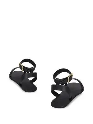 Manebí Ankle-strap Leather Sandals - Black
