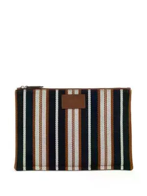 Fendi Striped Clutch - Blue