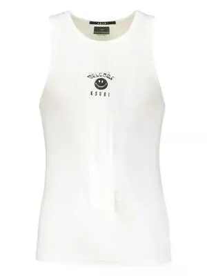 Ksubi Ribbed Smiley-face Tank Top