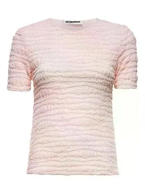 JIL SANDER Textured Crewneck Top