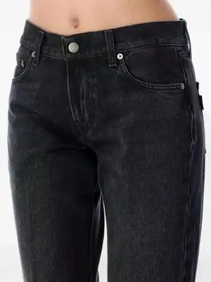 HAIKURE Carly Mid-rise Straight Jeans - Black