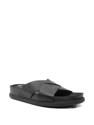 Clarks Leather Cross-strap Sandals