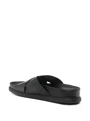 Clarks Leather Cross-strap Sandals