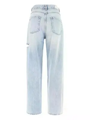 ICON DENIM LA Double-star Ripped Jeans