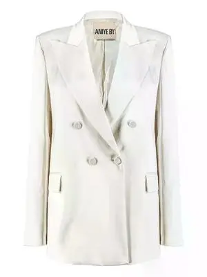ANIYE BY Peak-lapel Double-breasted Blazer - White