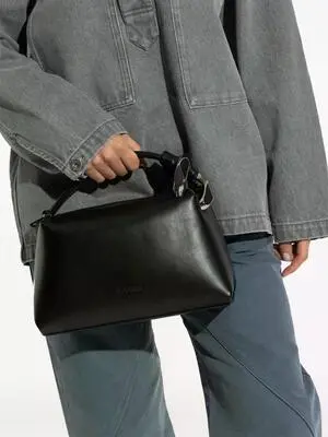JW Anderson Knot-detail Leather Tote - Black