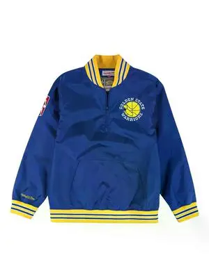 Mitchell & Ness Golden State Warriors Hardwood Warmup Sweatshirt - Blue