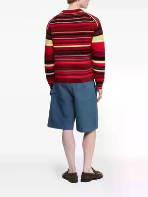 JW Anderson Striped Relaxed-fit Sweater - Red