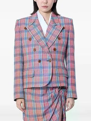 VIVIENNE WESTWOOD Check-pattern Double-breasted Blazer