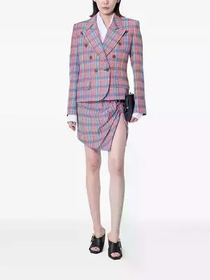 VIVIENNE WESTWOOD Check-pattern Double-breasted Blazer