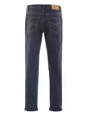 Brunello Cucinelli Logo-embroidered Jeans
